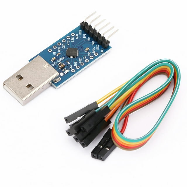 2024 CP2104 USB 2.0 to TTL UART 6PIN Module Serial Converter Board Module with Wire - Walmart.com