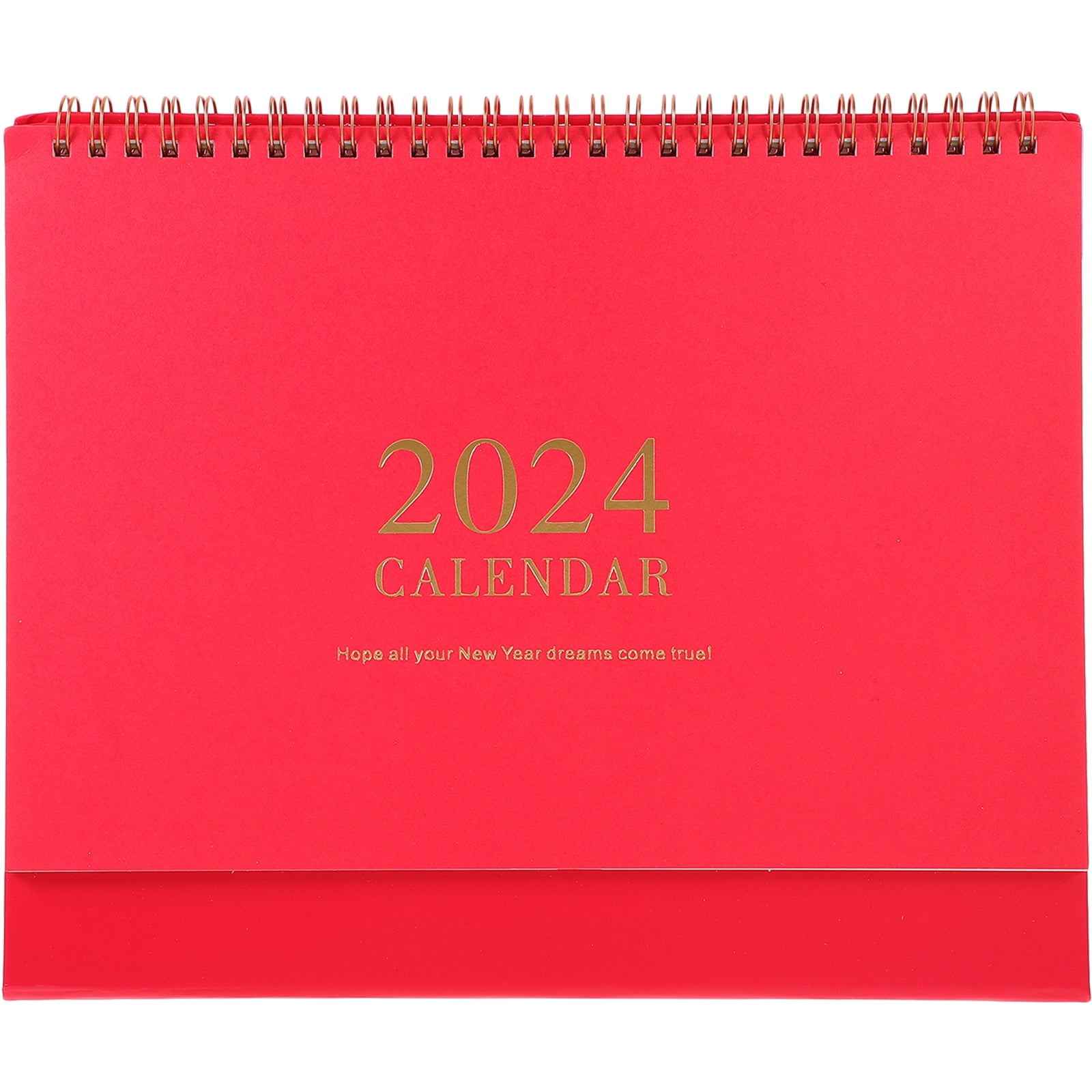 ifundom Red Large Desk Calendar for Home Use Double Sided Monthly ...