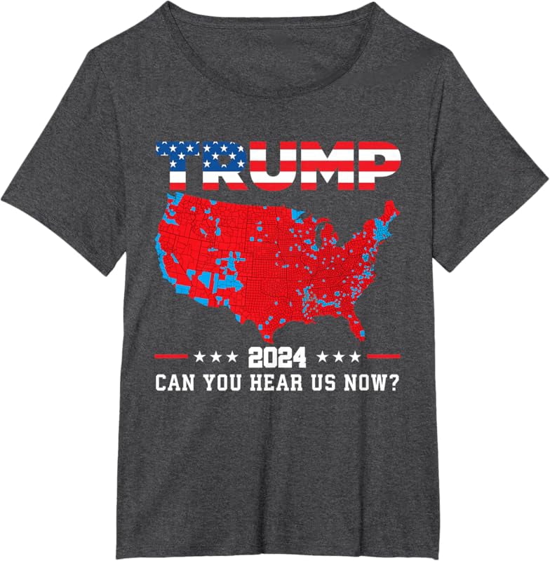 2024 Can You Hear Us Now Map of 2024 Election Results T-Shirt - Walmart.com