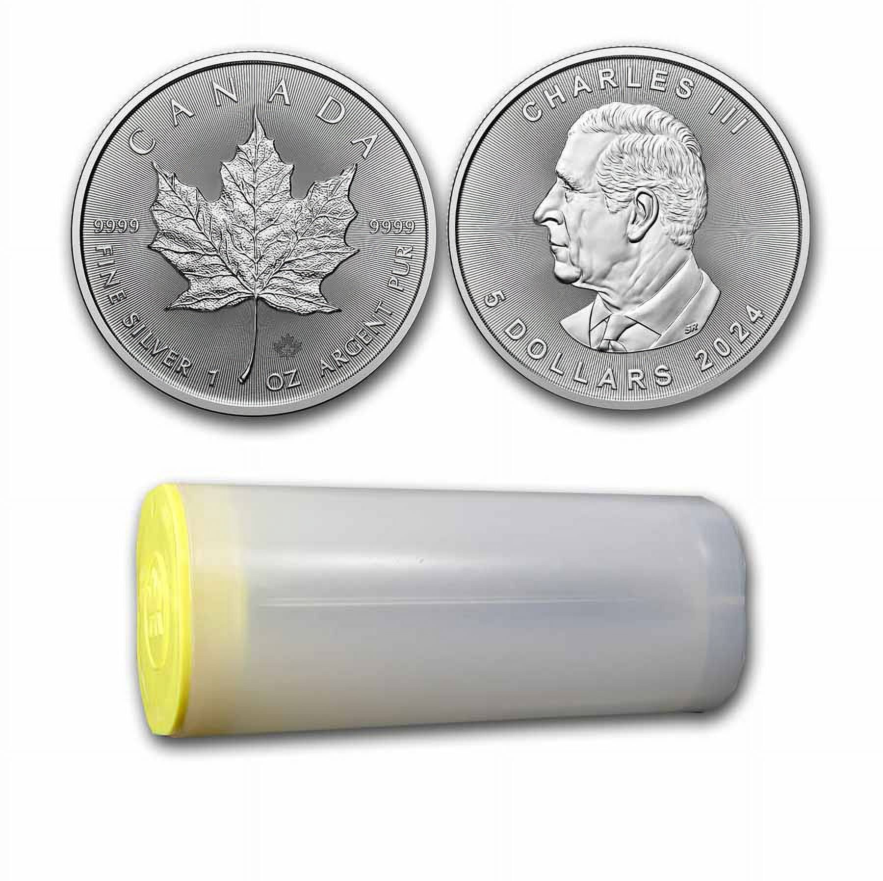 2024 Canada 1 oz Silver Maple Leaf BU - (Lot of 25) - Walmart.com