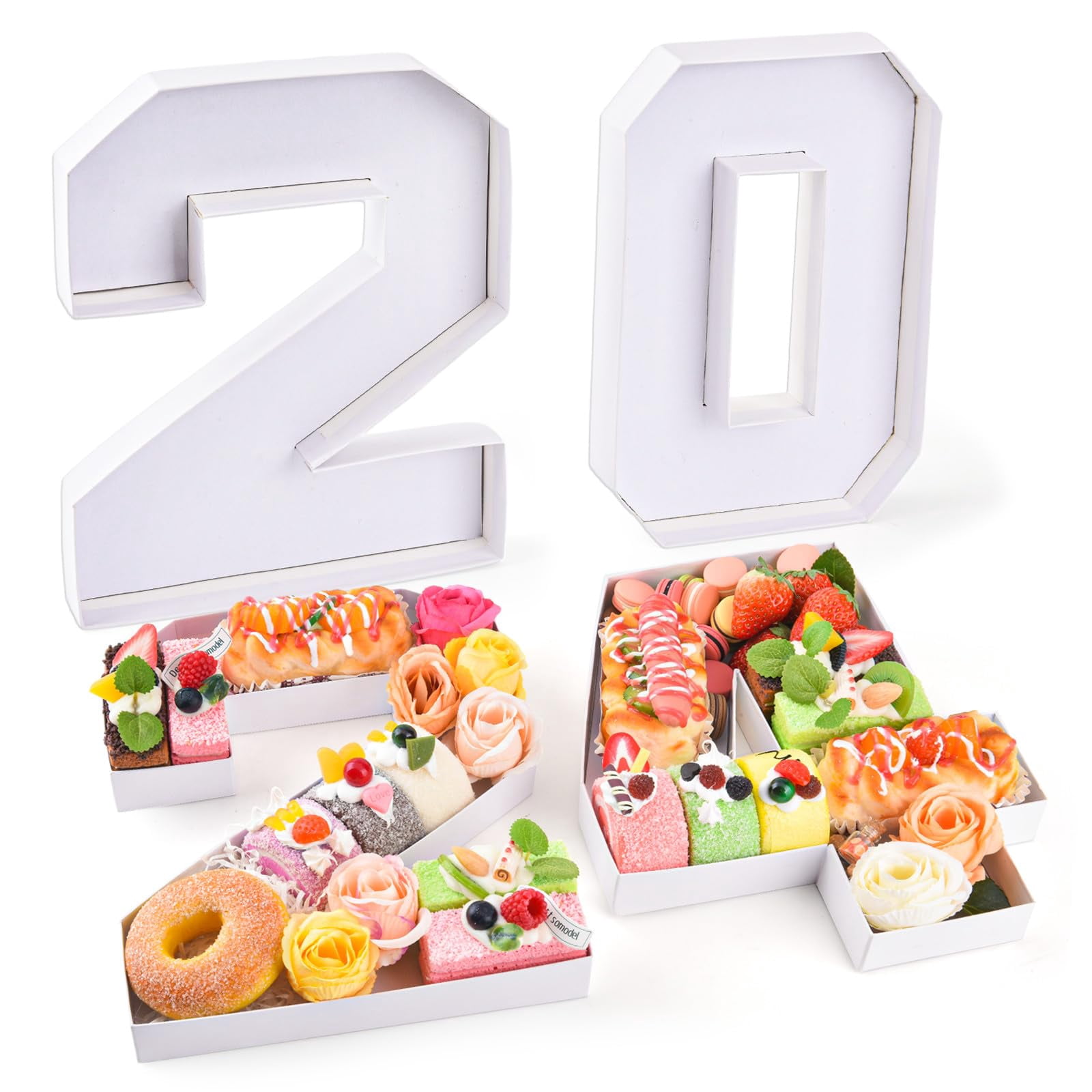 2024 Cardboard Number Tray Charcuterie Board Serving Tray Food Tray ...