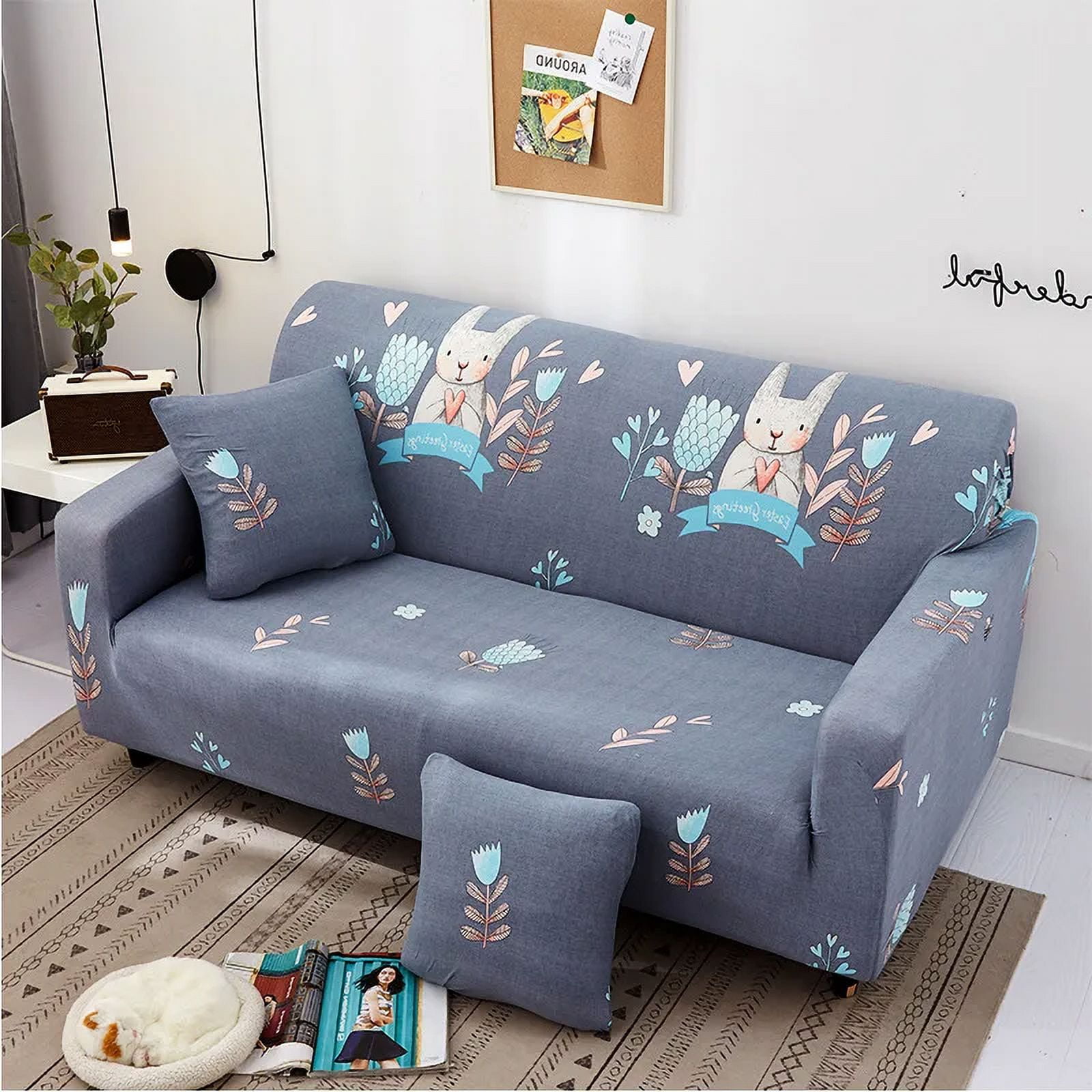 2024 Cartoon Protector Jacquard Sofa Cover Corner Sofa Seat Slipcover ...
