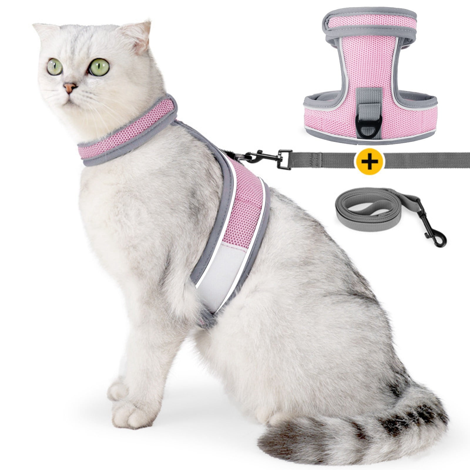 2024 Cat Leash Double Reinforced Anti Breakaway Cat Leash Breathable ...