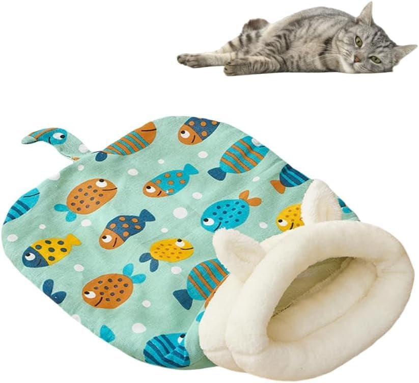 2024 Cat Sleeping Bag for Indoor Cats, Cat Winter Sleeping Bag, Winter ...