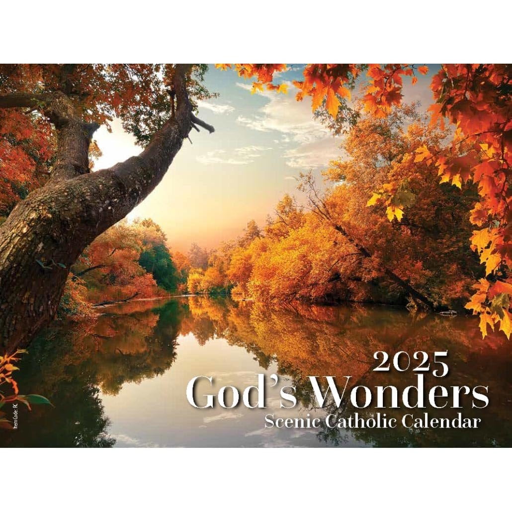 2025 Scenic Catholic Wall Calendar - God's Wonders, Beauty from Above ...