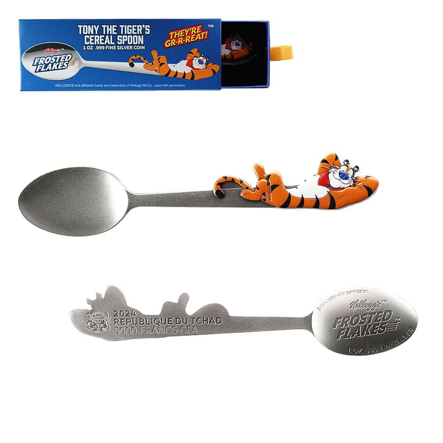 2024 Chad 1 oz Kellogg's Tony The Tiger™ Spoon Silver Coin - Walmart.com