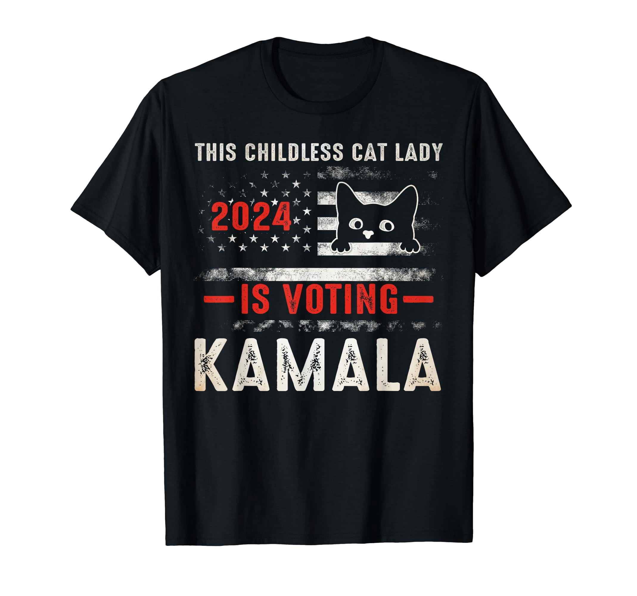 2024 Childless Cat Lady For Kamala T-Shirt - Walmart.com