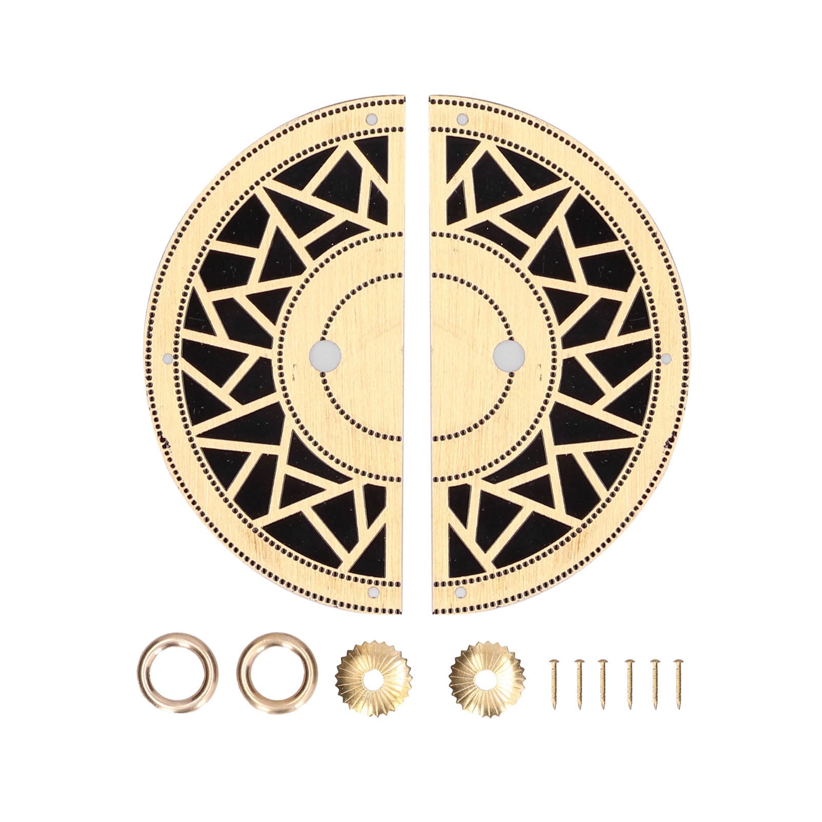 2024 Chinese Antique Cabinet Handle Brass Circular Plaid Bookcase Knob ...