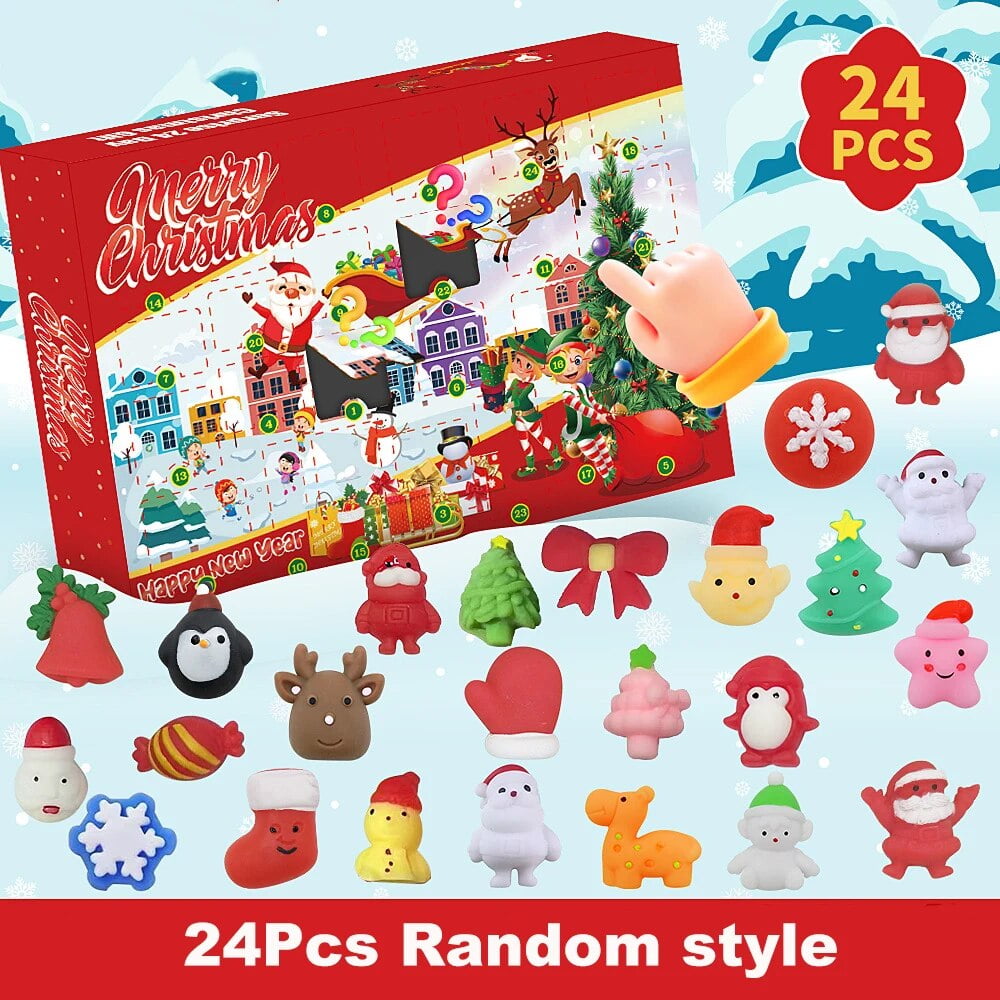 2024 Christmas Advent Calendar Figet Toys Santa Claus Countdown ...