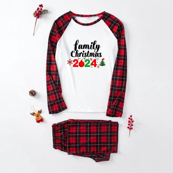 2024 Christmas Family Pajamas Merry Christmas Pajamas Set Family ...