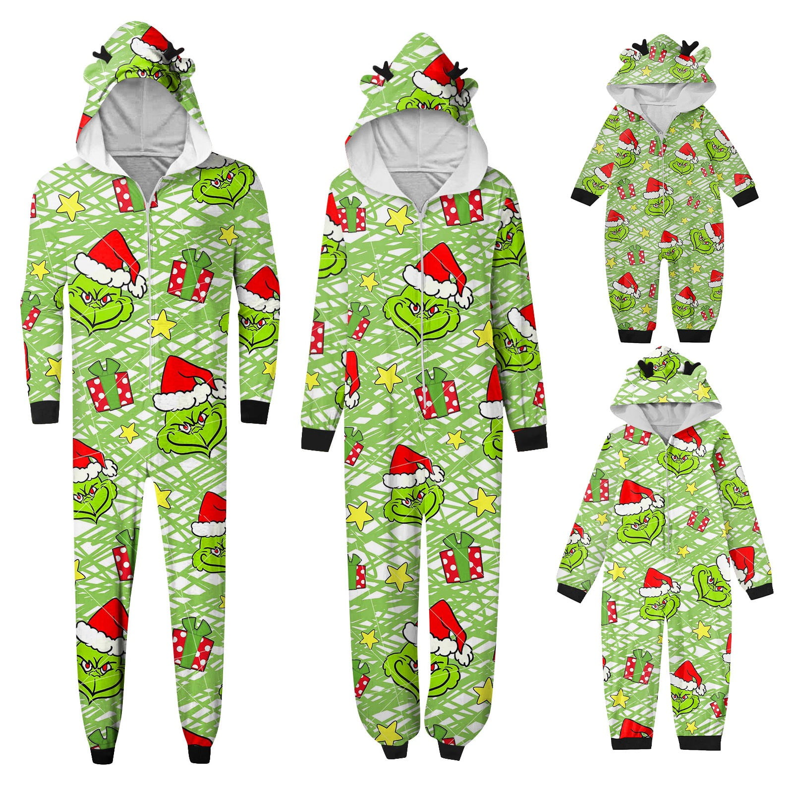 2024 Christmas Grinch Family Matching Jumpsuit, Family Matching Pajamas ...