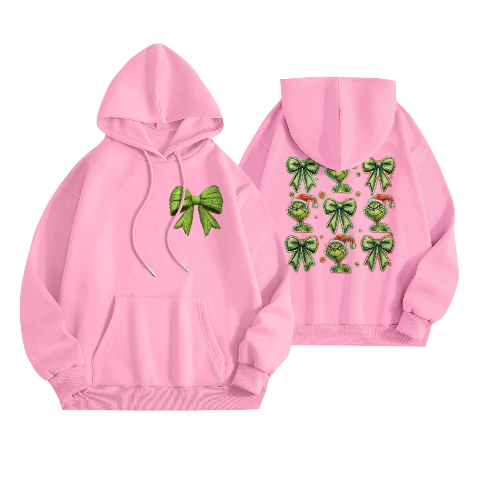 2024 Christmas Grinch-printed Hoodies, Christmas Fancy Dress Hoodie for ...