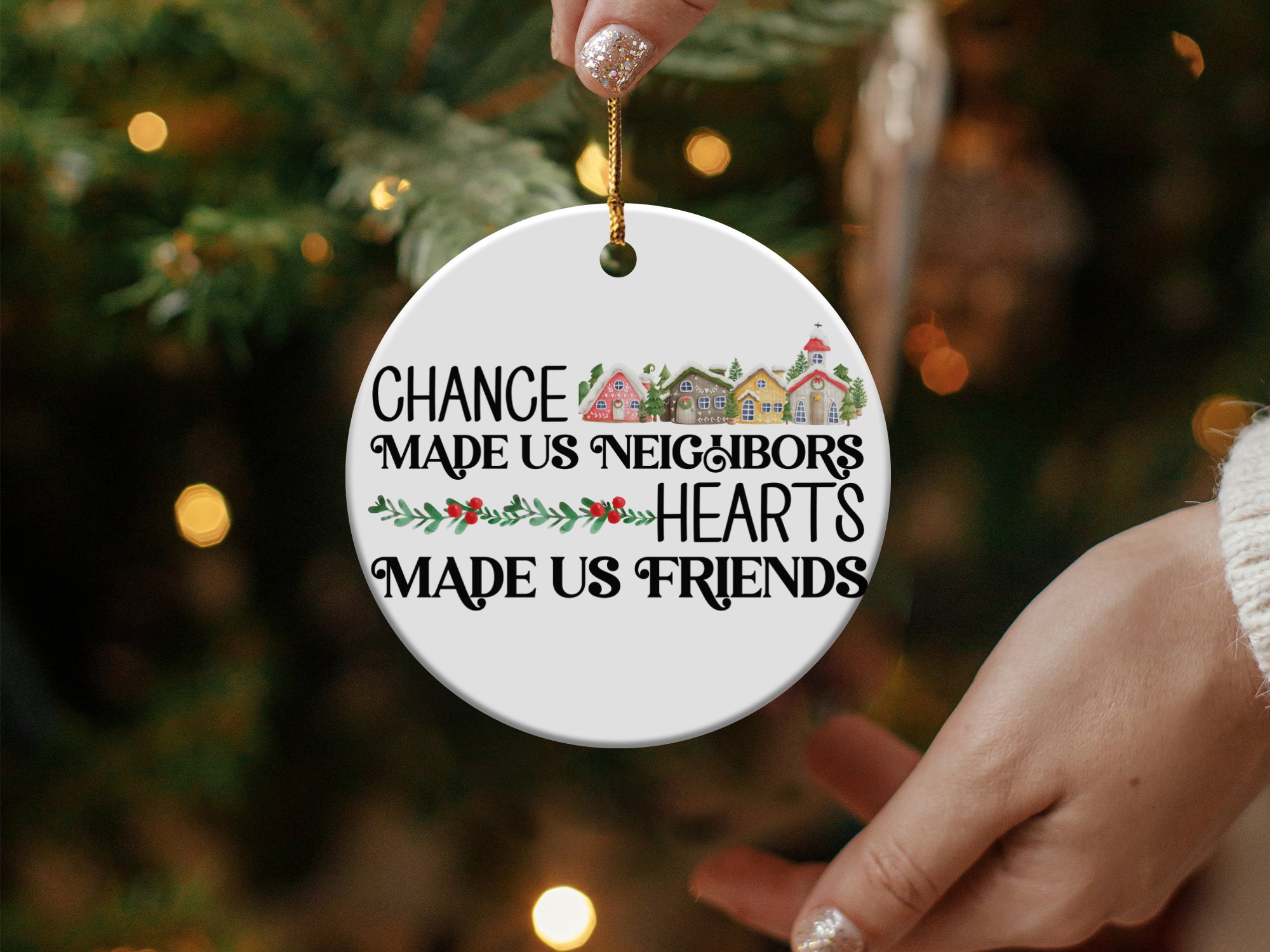 2024 Christmas Ornament | Ceramic Holiday Decor | Santa Claus Tree ...