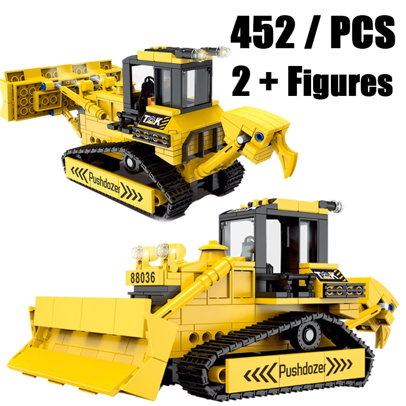 2024 City Building Bricks Engineering Construction Bulldozer Excavator ...