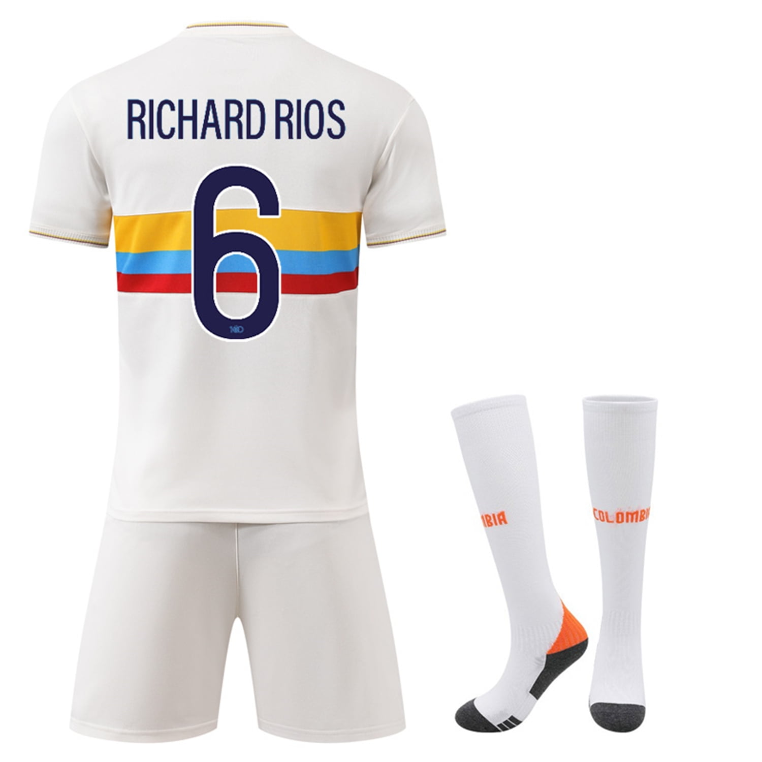 2024 Colombia 100th Anniversary Authentic #6 Richard Rios Soccer Jersey ...