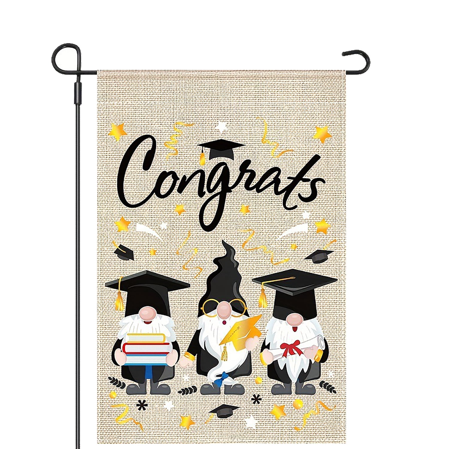 2024 Congrats Grad Grad Garden Flag, 12 x 18 Inch Double Sided Summer ...