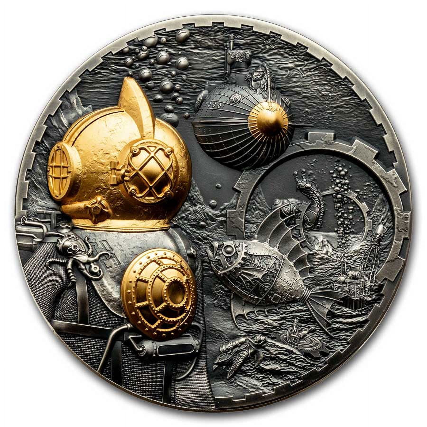 2024 Cook Islands 1 kilo Silver Antique Steampunk: Nautilus - Walmart.com