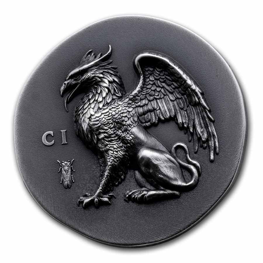 2024 Cook Islands 1 oz Silver Antique Gryphon (with Box & COA ...