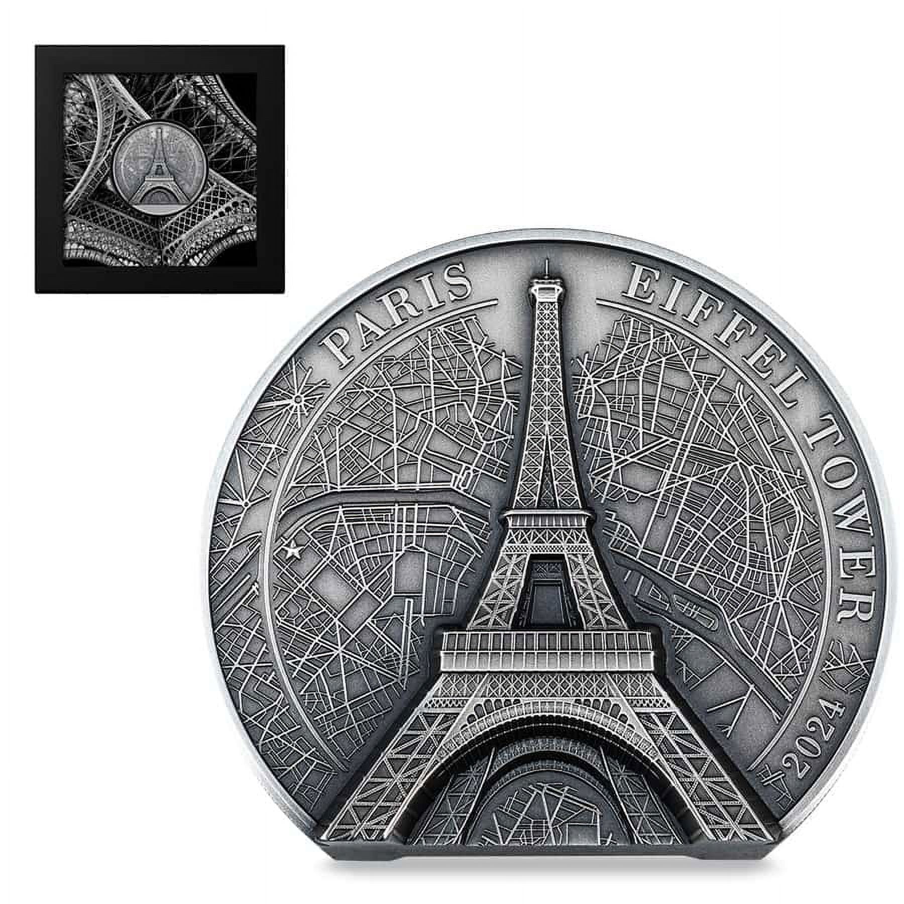2024 Cook Islands 2 oz Silver Eiffel Tower Coin .9999 Fine - Walmart.com