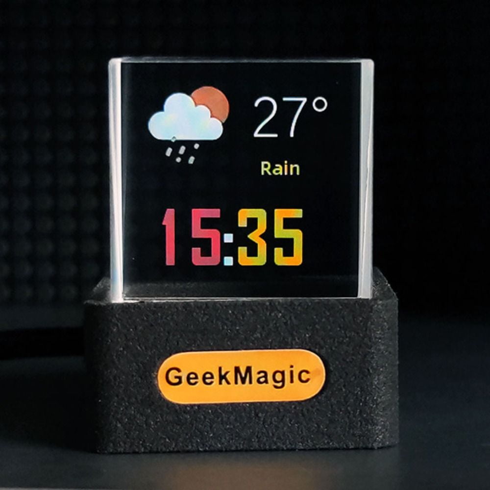 2024 Creative Gift Holographic Crystal Cube GeekMagic GIFTV Smart ...