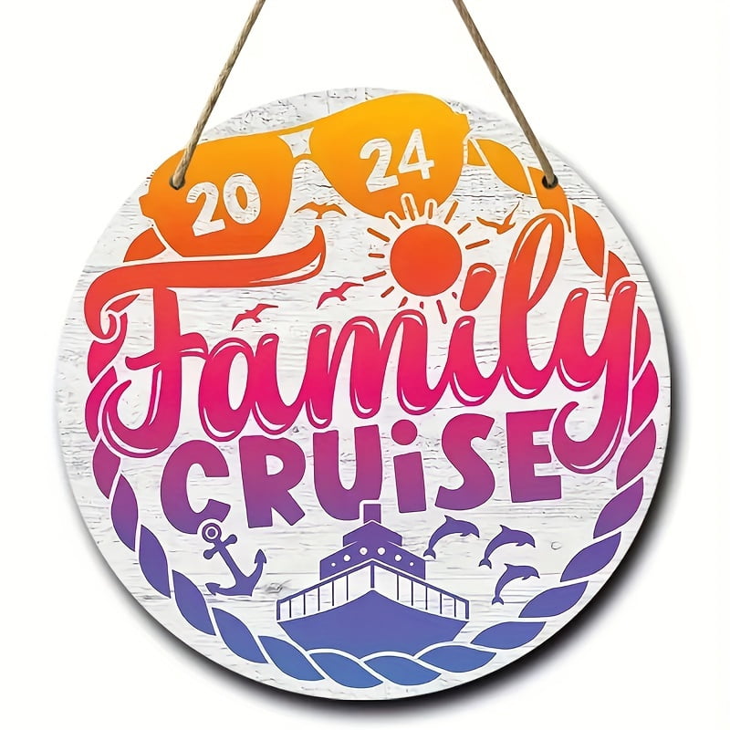 2024 Cruise Door Sign Wooden Summer Rustic Beach Theme Family Cruise ...