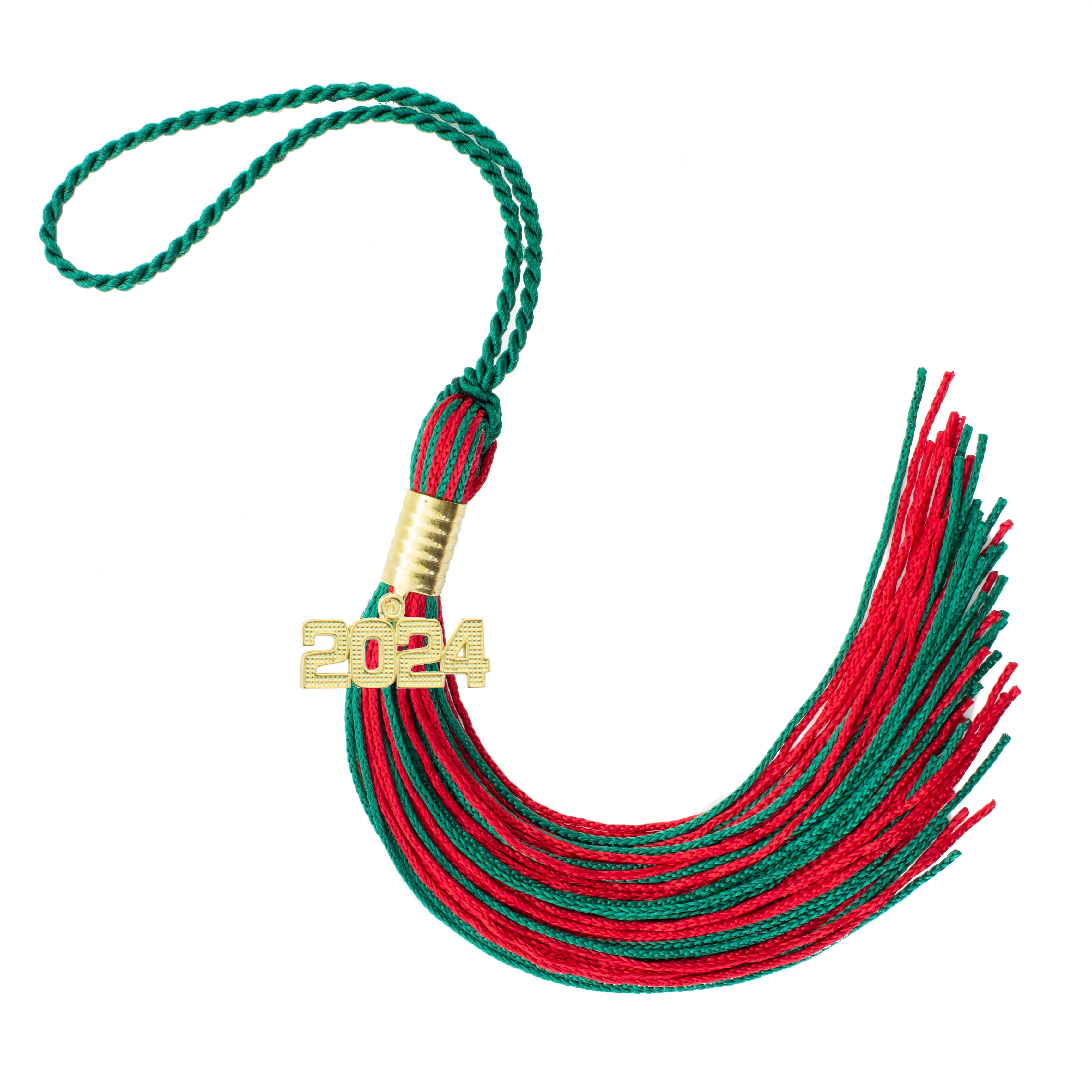 2024 DKGREEN / RED GRADUATION TASSEL - EVERY SCHOOL COLOR AVAILABLE ...