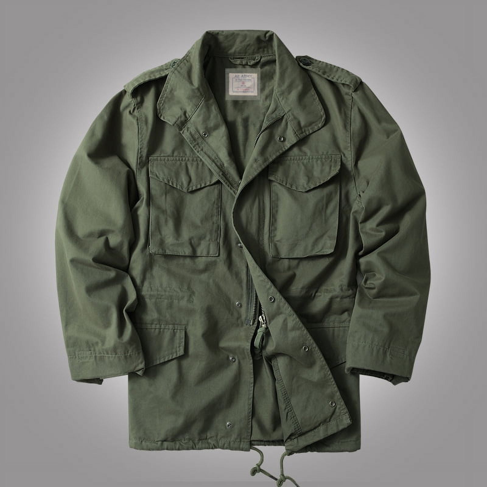 2024 DREAMFIRE Rambo M65 Field Jacket Trench Coat American Retro World War II OG107 Army Green ...