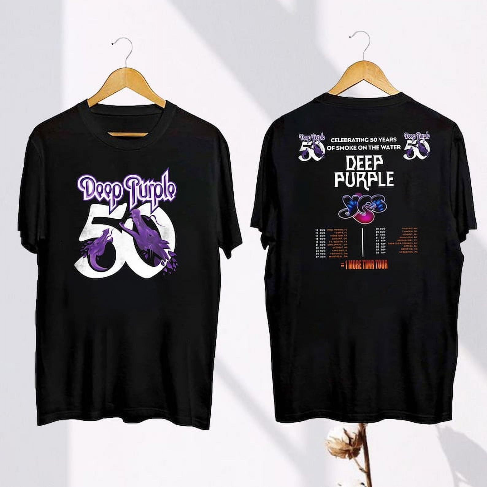 2024 Deep Purple 1 More Time Tour Shirt, Deep Purple Band Fan Shirt ...