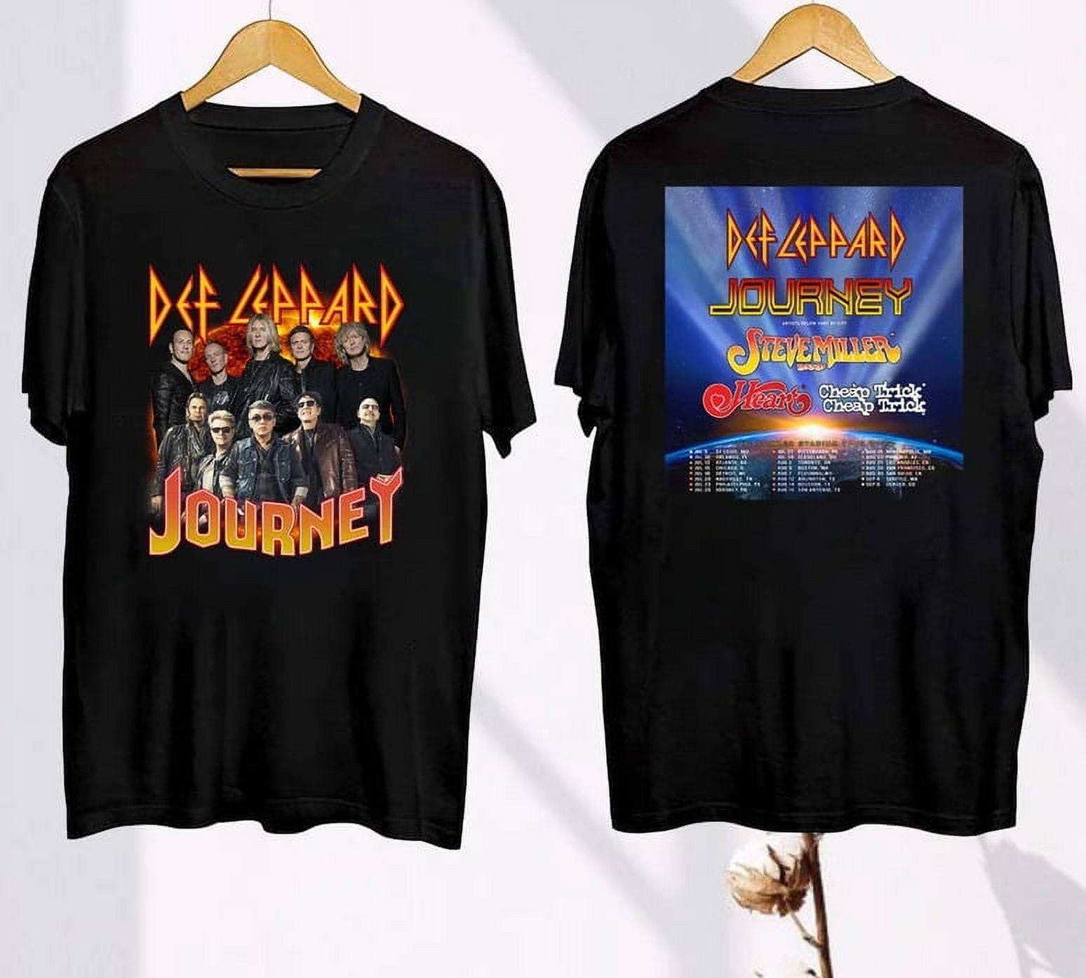 2024 Def Leppard And Journey Summer Stadium Tour Shirt, Def shirt ...
