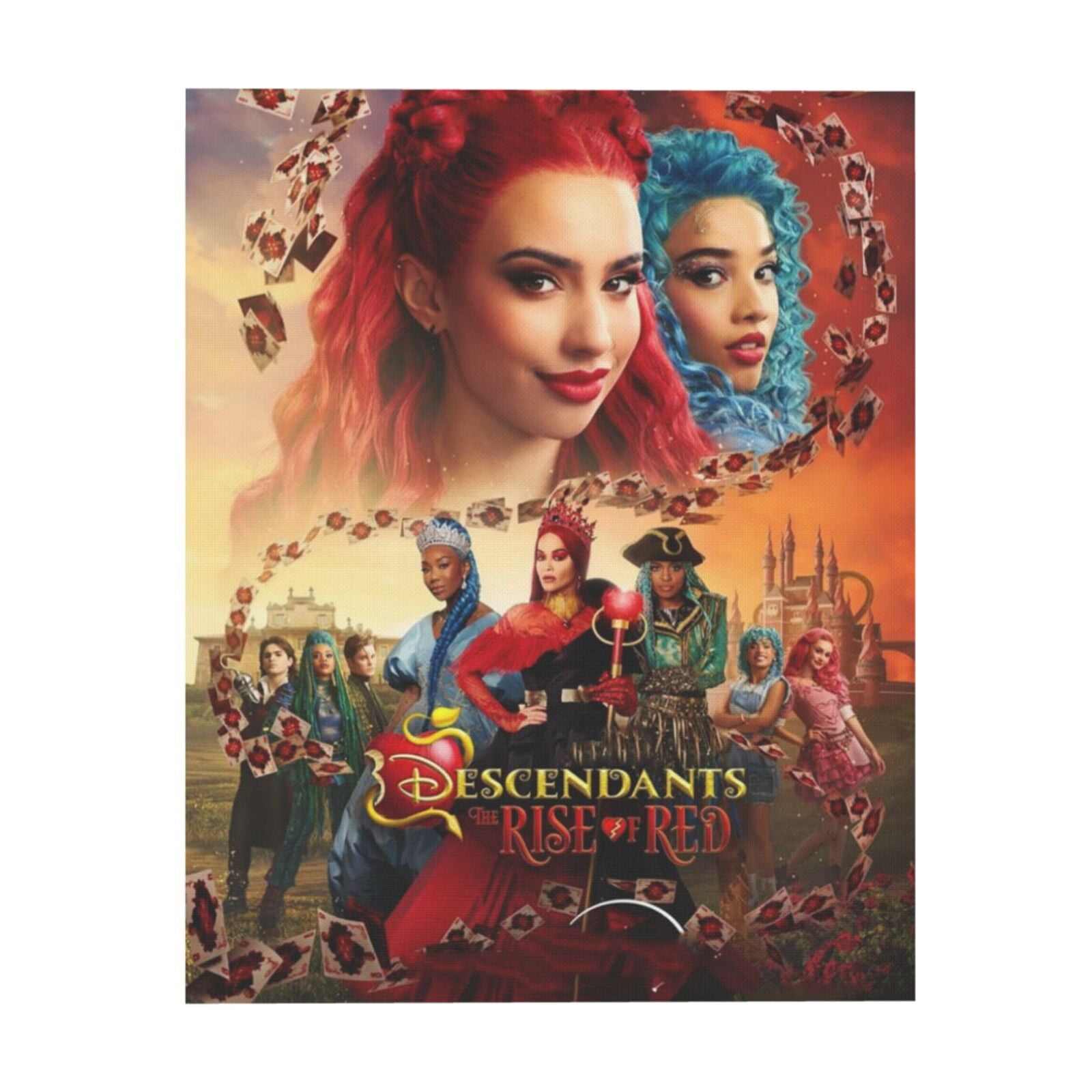 2024 Descendants The Rise of Red Canvas Decorative Poster Unframed Wall ...