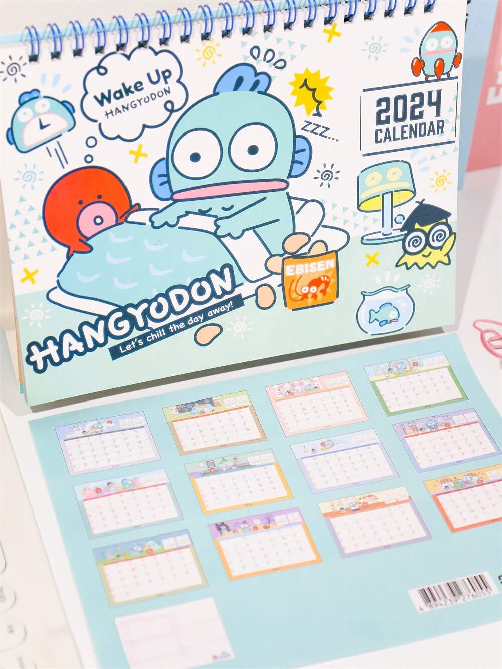 2024 Desktop Calendar Sanrio Melody Twin Star Coil Ben Pacha Dog ...