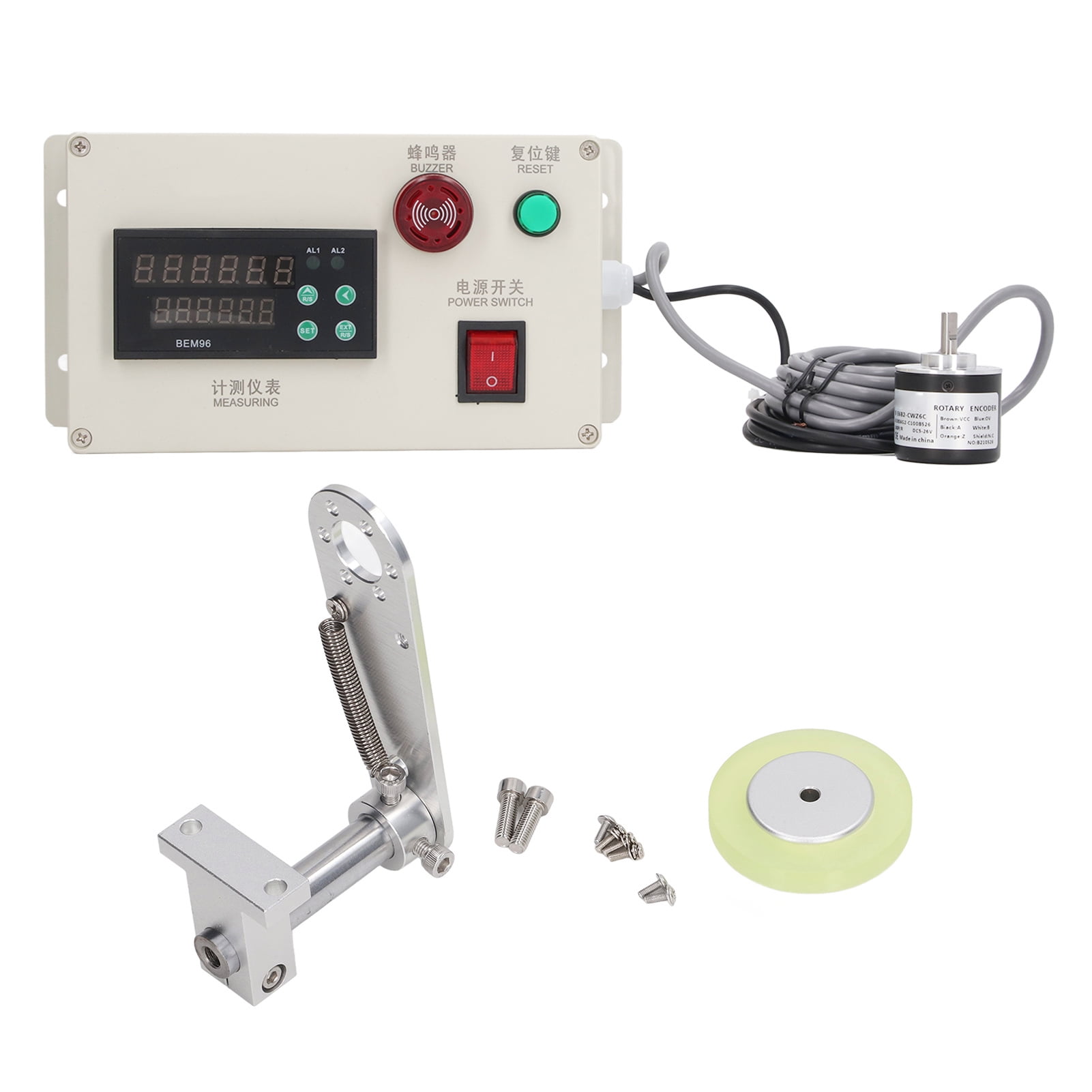 2024 Digital Yard Meter Counter with Spring Bracket 6 Digit Roller ...