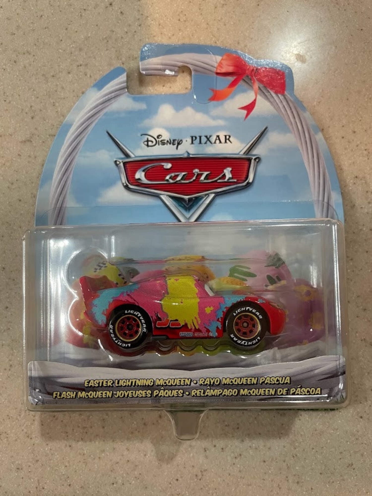Disney Pixar 2024 Cars Easter Lightning Mcqueen, 1:55 Scale Diecast ...