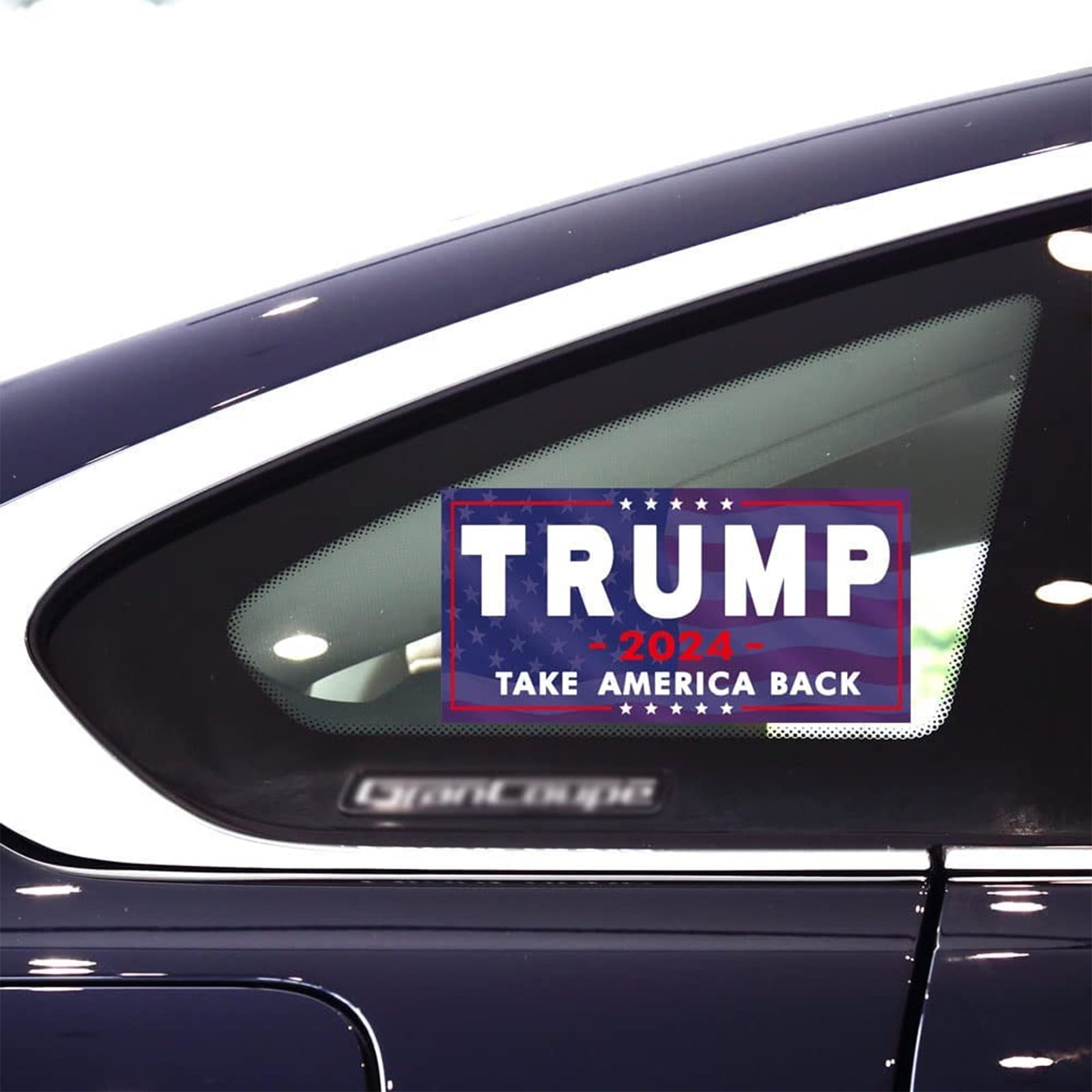 2024 Donald Trump Flag, Banner Presidential Campaign Car Sticker ...