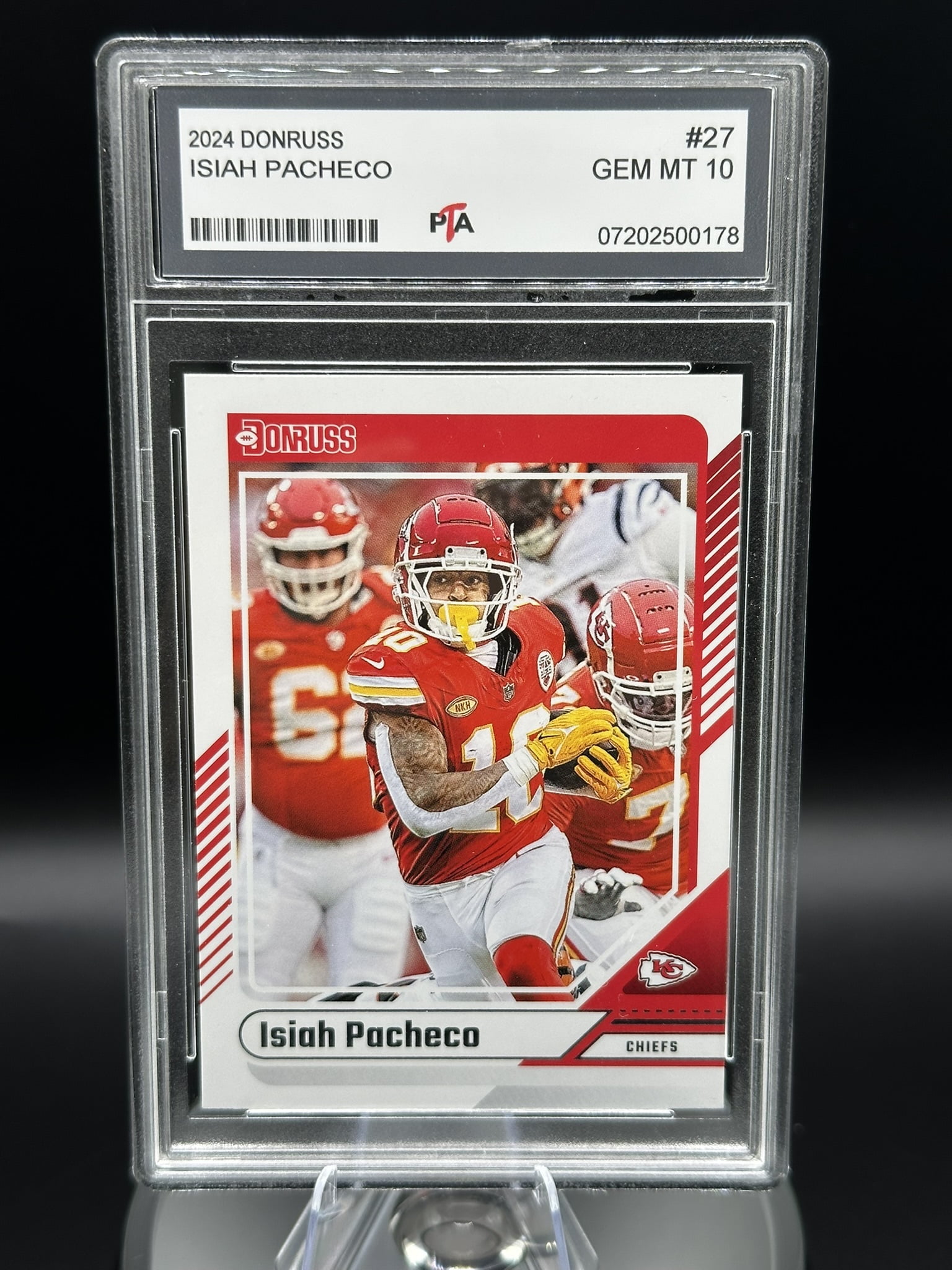 2024 Donruss NFL Football #27 Isiah Pacheco Kansas City Chiefs ...