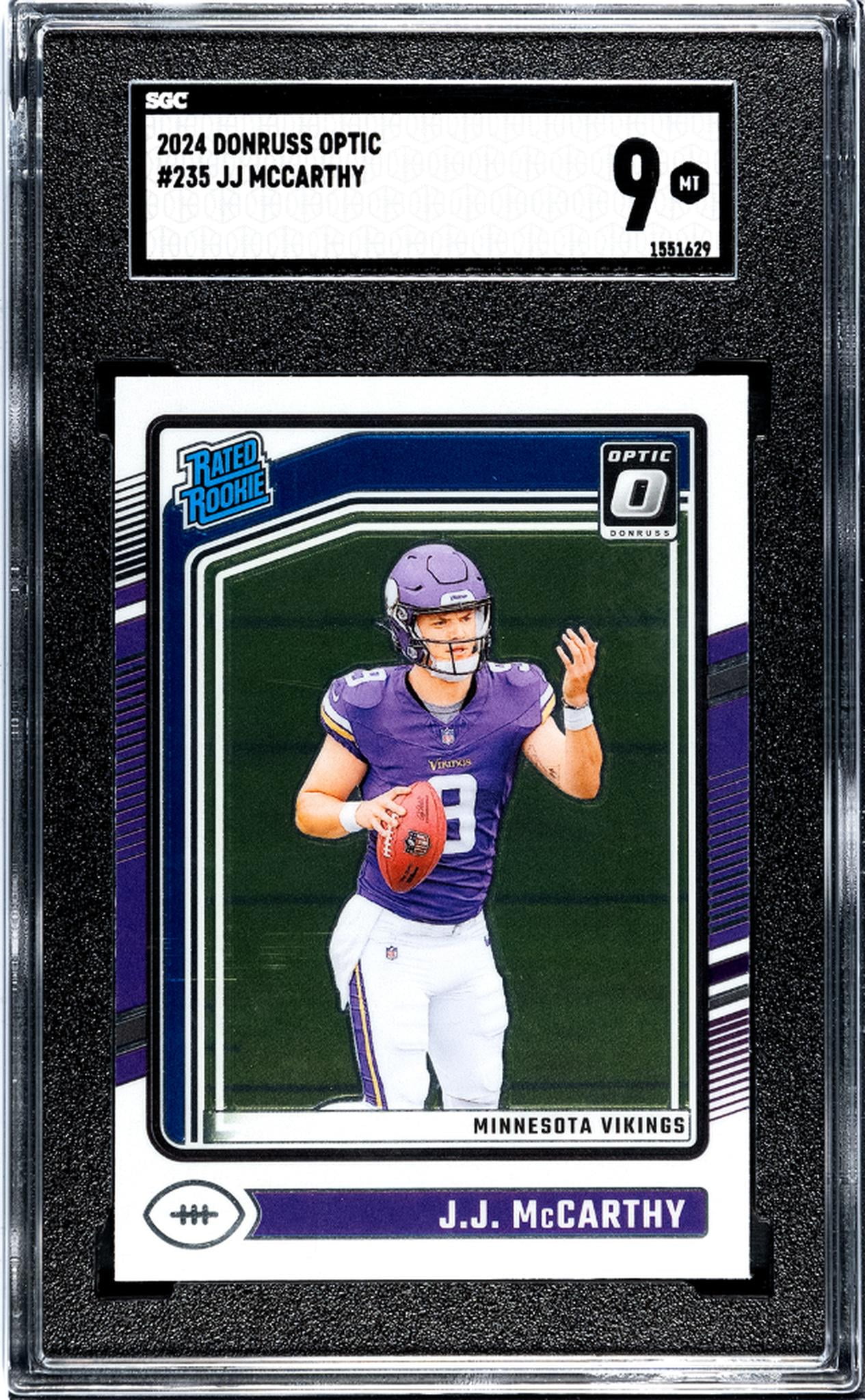 2024 Donruss Optic #235 Jj Mccarthy SGC 9 - Walmart.com