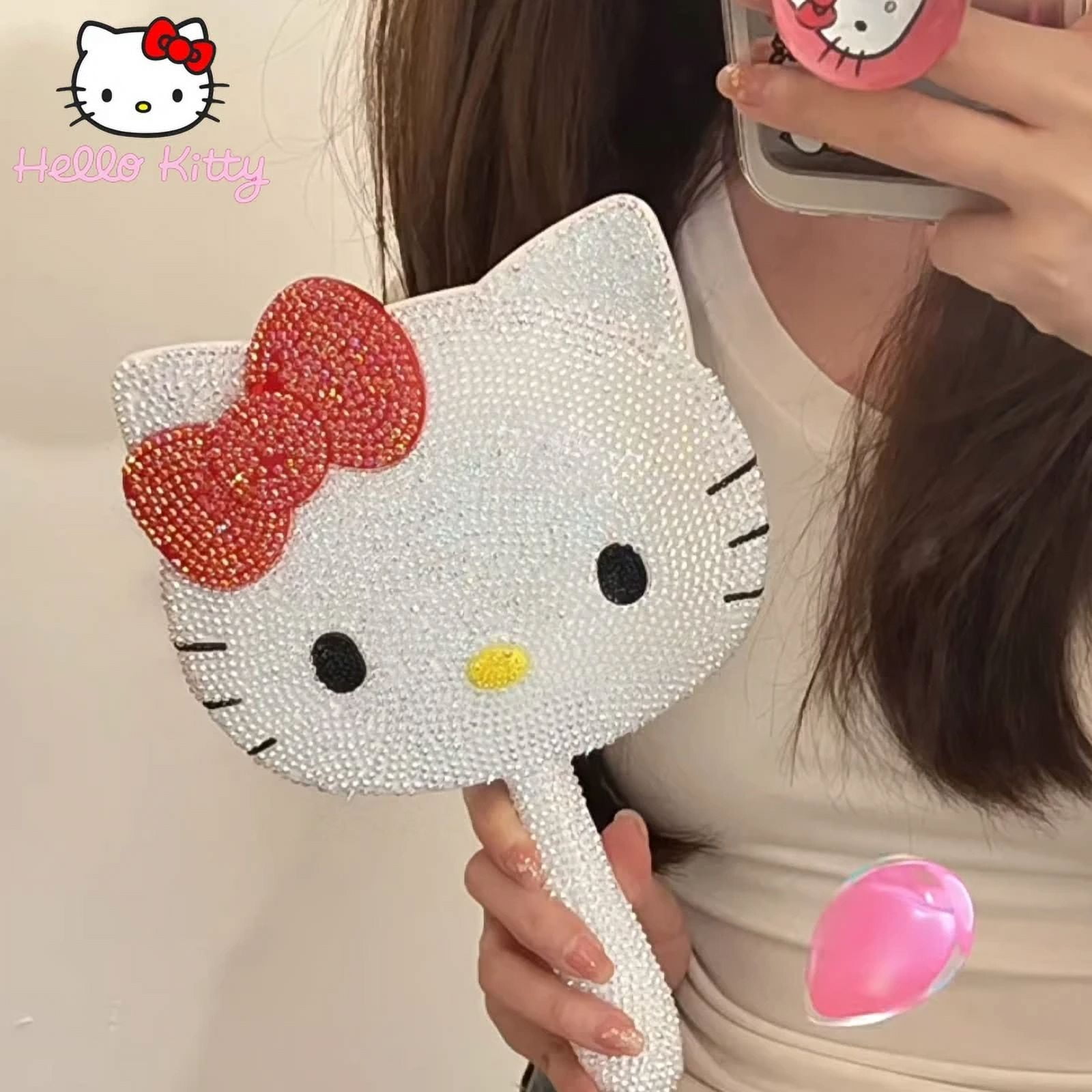 2024 Dreamfire Hello Kitty Sanrio Handheld Makeup Mirror Y2k with ...