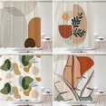 2024 Dreamfire Nordic Wind Art Leaves Shower Curtain Classicl Abstract