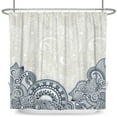 2024 Dreamfire Shower Curtain Mandala Flower Printed Bath Curtains