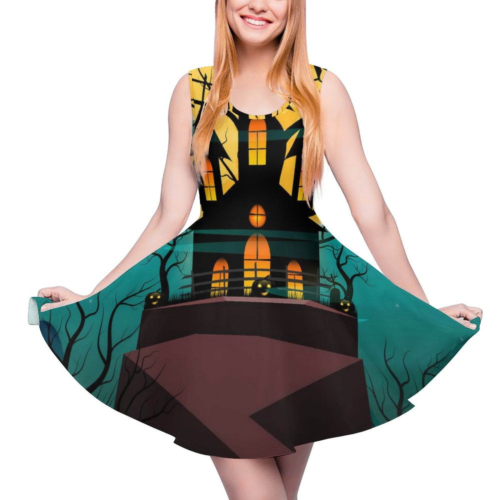 2024 Dress Skate Printed Elegant Size Big Female Summer Dresses Fashion ...