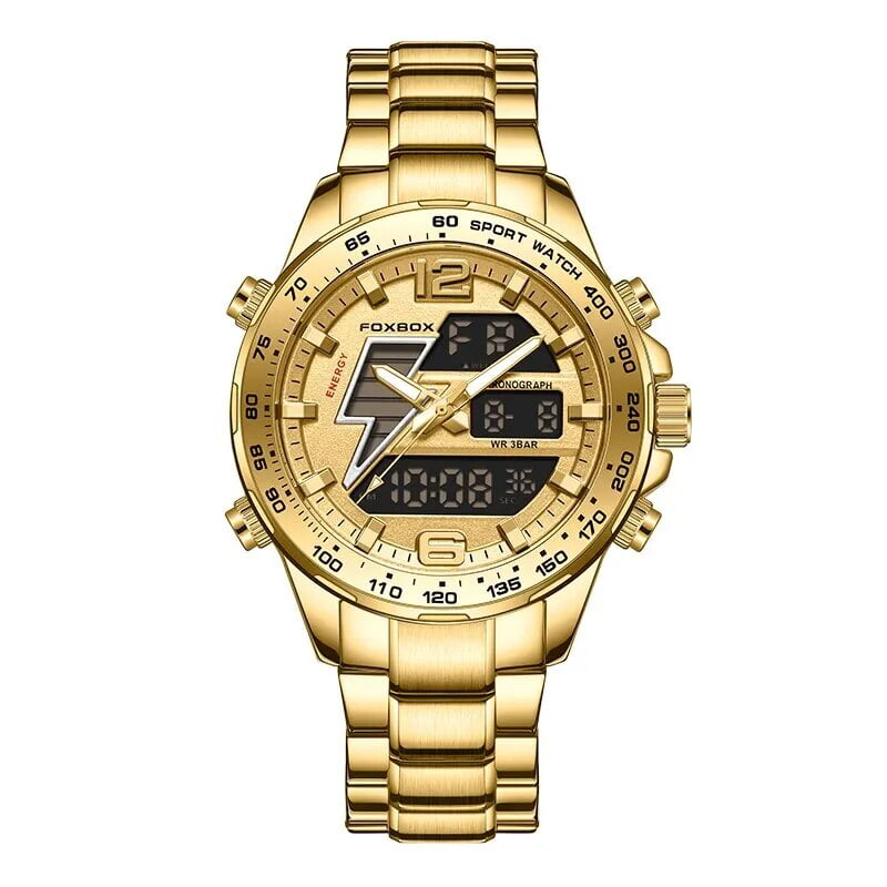 2024 Dual Display Watch Men Top Brand Luxury Men Watch Fashion ...
