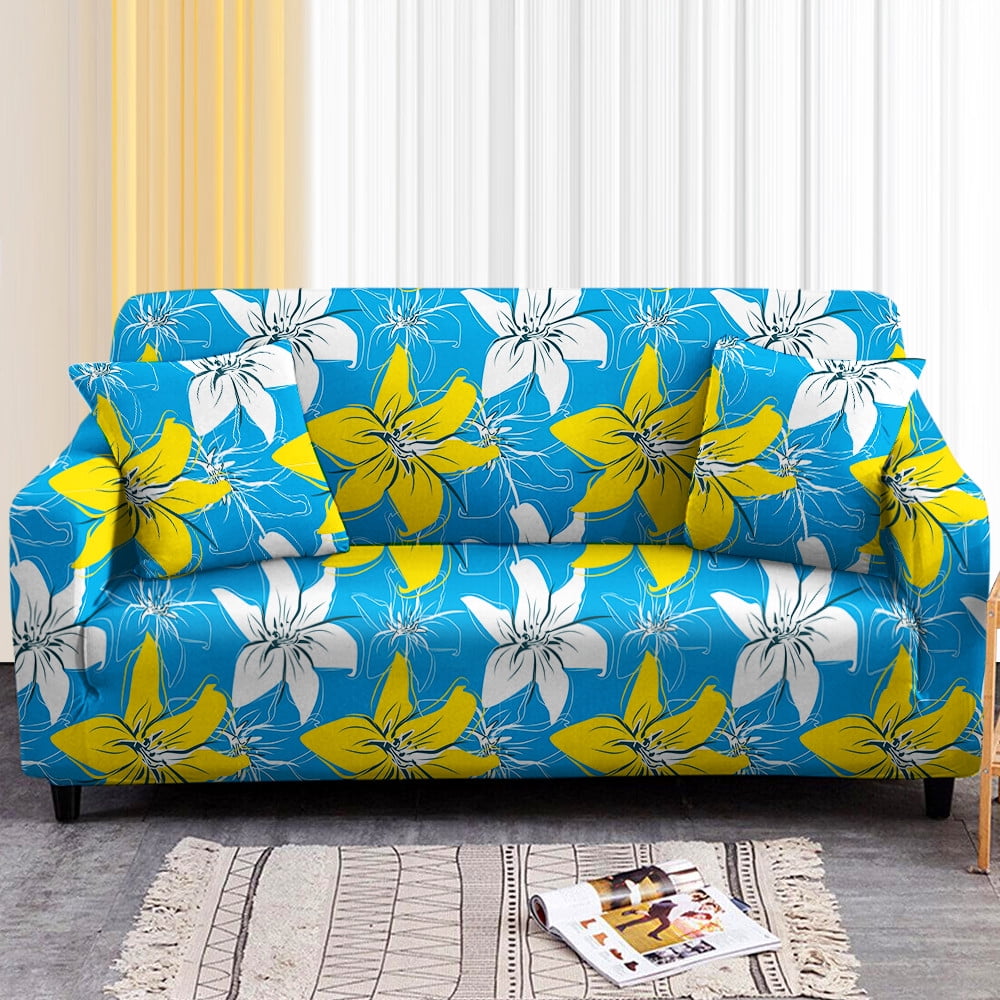 2024 Elastic Sofa Cover Flower Stretch Sofa Covers for Living Room ...