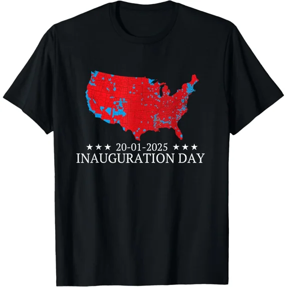 2024 Election Map January 20 Funny Inauguration Day Joke Unisex T-Shirt ...