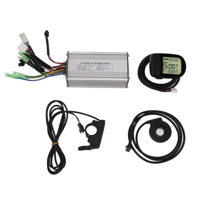 2024 Electric Bike Conversion Kit DC 36V 48V 12A Bicycle Lithium Battery Controller LCD5 Meter ...