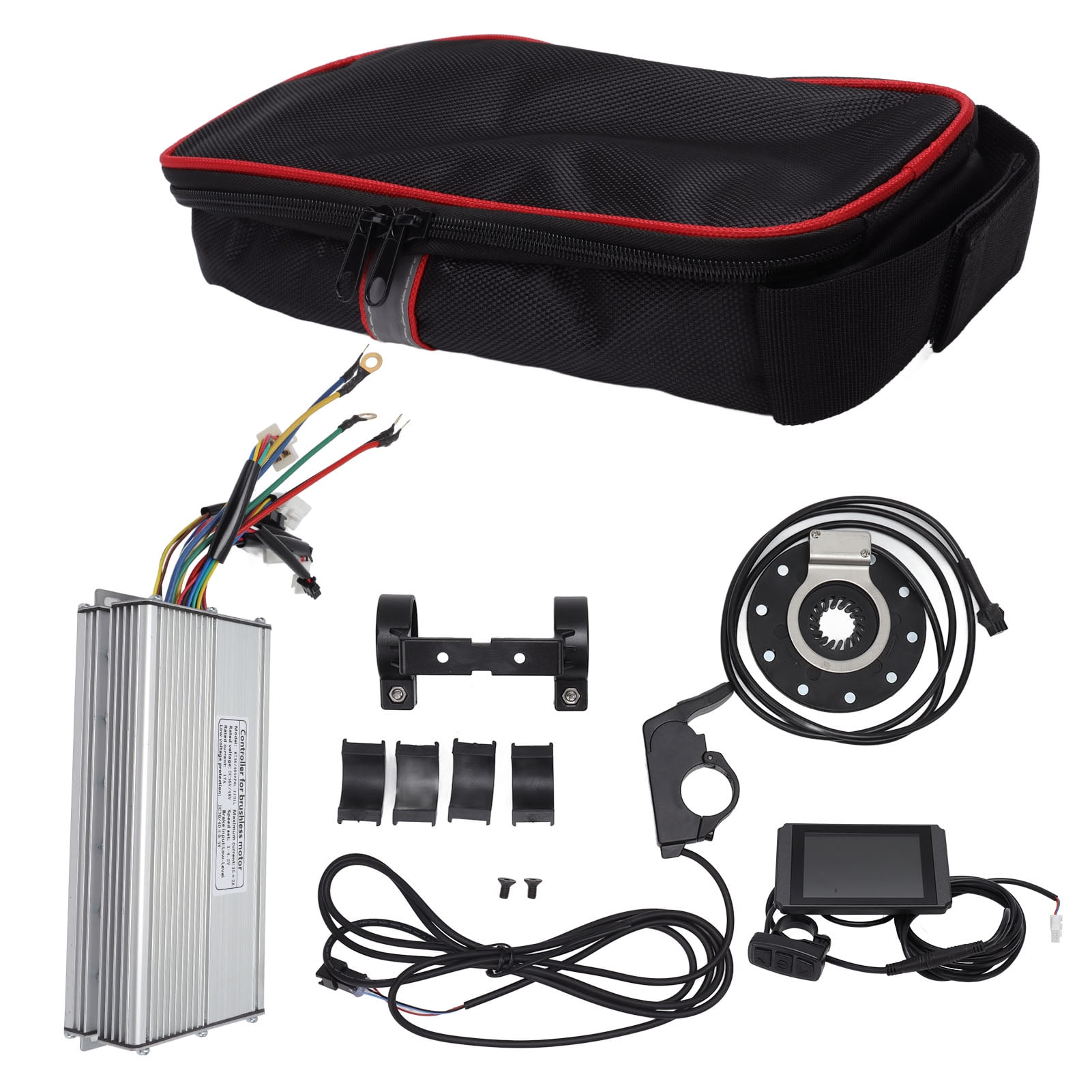 2024 Electric Bike Panel Controller Kit LCD8H Panel 35A Sine Wave Controller Assembly with Lamp ...