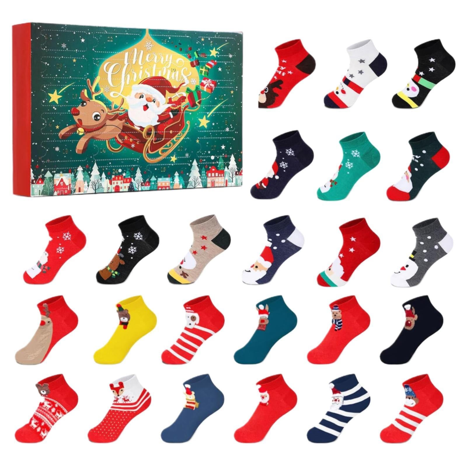 2024 Exclusive New MJartoria Christmas Sock Advent Calendar 2024 Kids ...