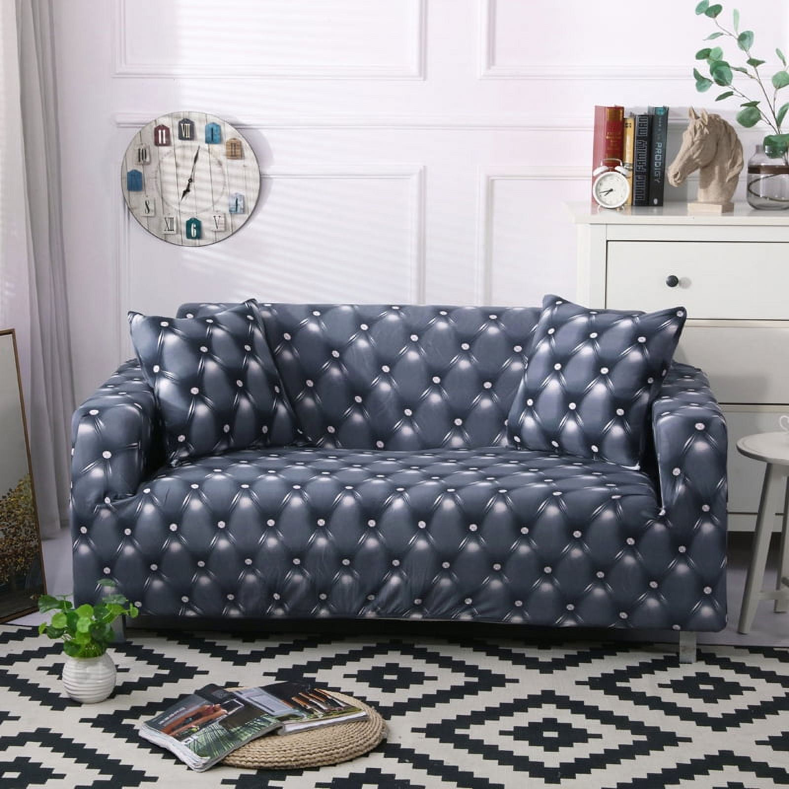 2024 Exclusive Pattern Sofa Cover Slipcovers Elastic All-inclusive ...