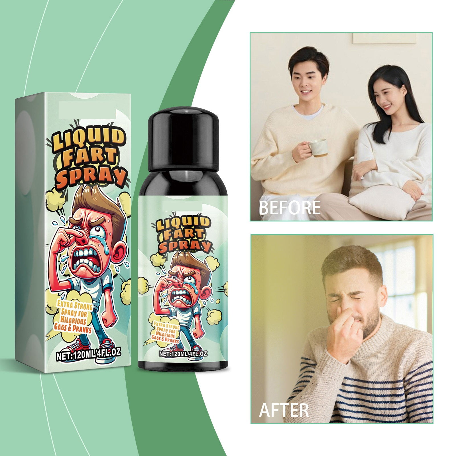 2024 Extra Strong Fart Spray Prank Ocean Of Vomit Poop Spray Prank Joke ...