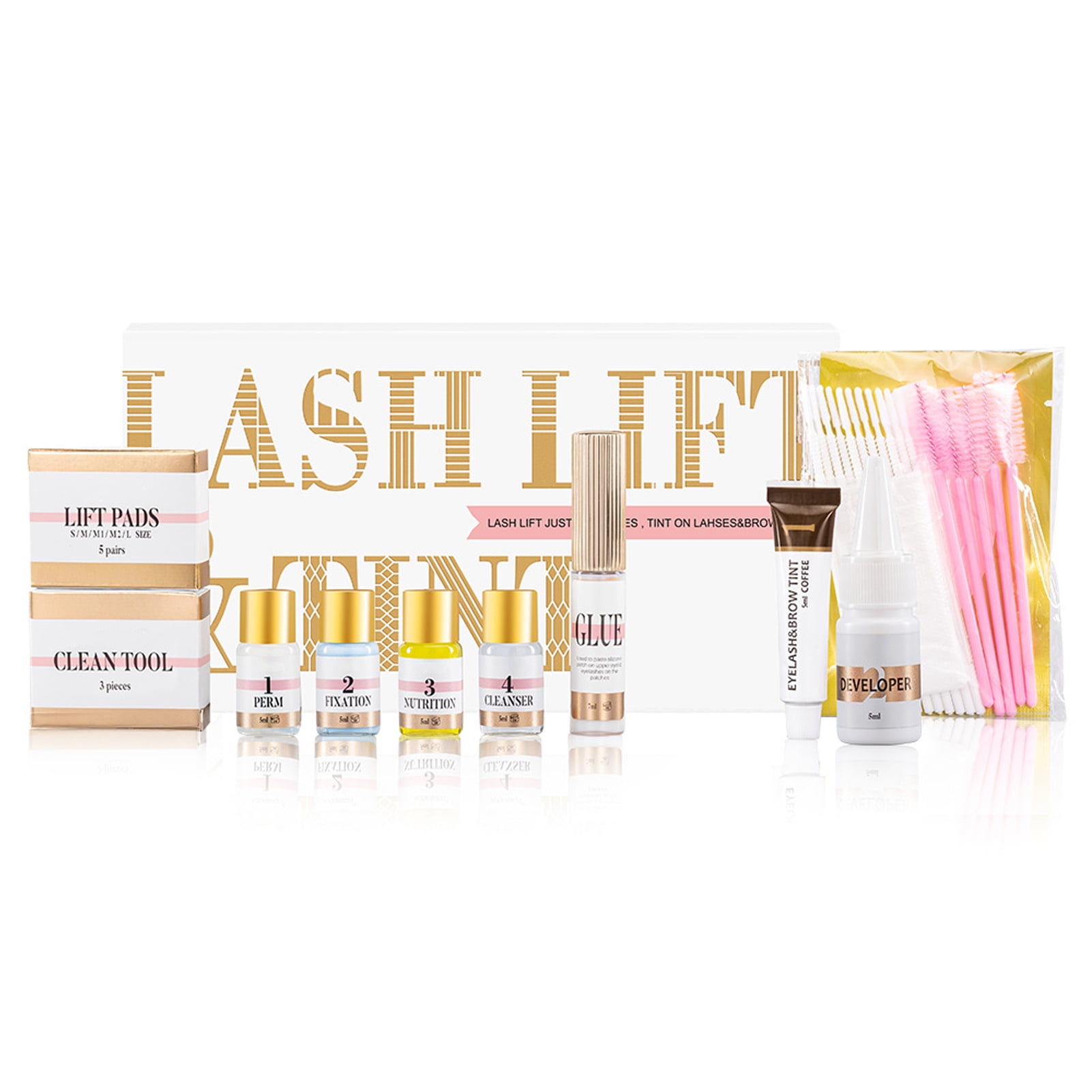 2024 EyeLash Perming Eyebrows Dyeing Kit Long Lasting Lashes Brows ...