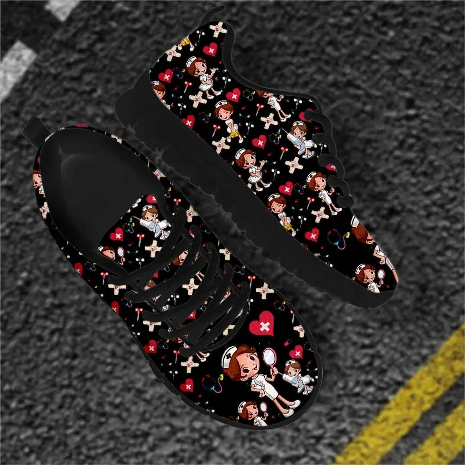 2024 Fashion Women's Nurse Sneakers Cute Nurse Medical Healthcare ...